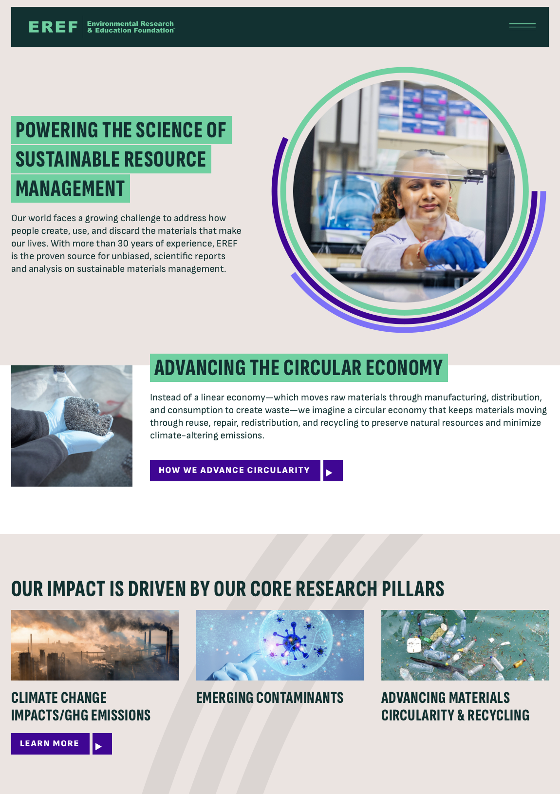 EREF Launches New Mission-Focused Website | EREF